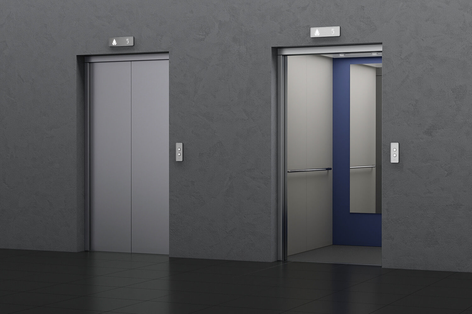Elevator Kone MONOSPACE 500 - 3D Model by madMIX