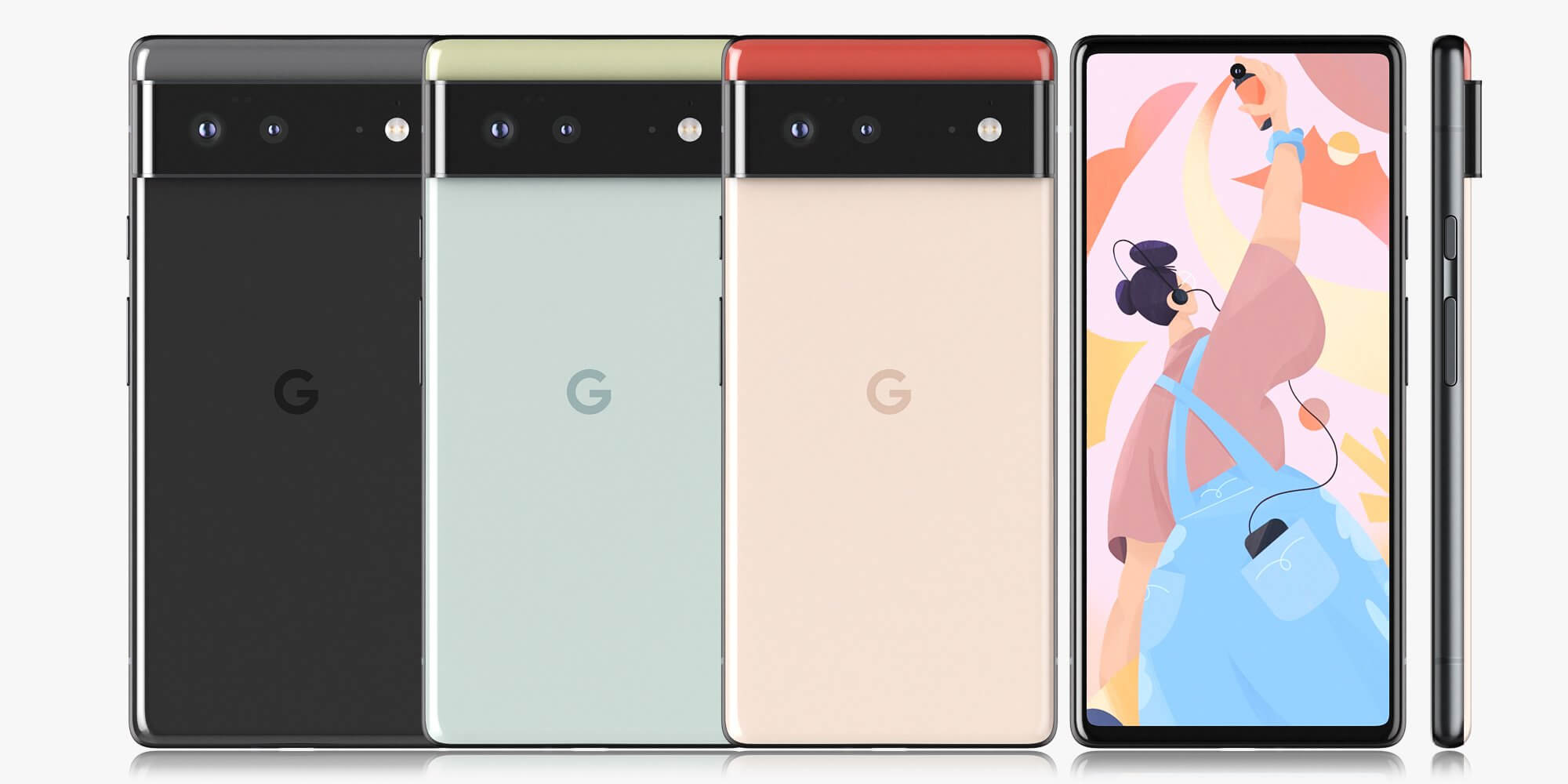 Google Pixel 6 All Colors - 3D Model by madMIX
