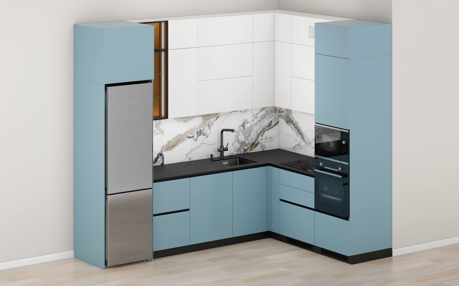 Kitchen Set 2 - 3D Model by madMIX