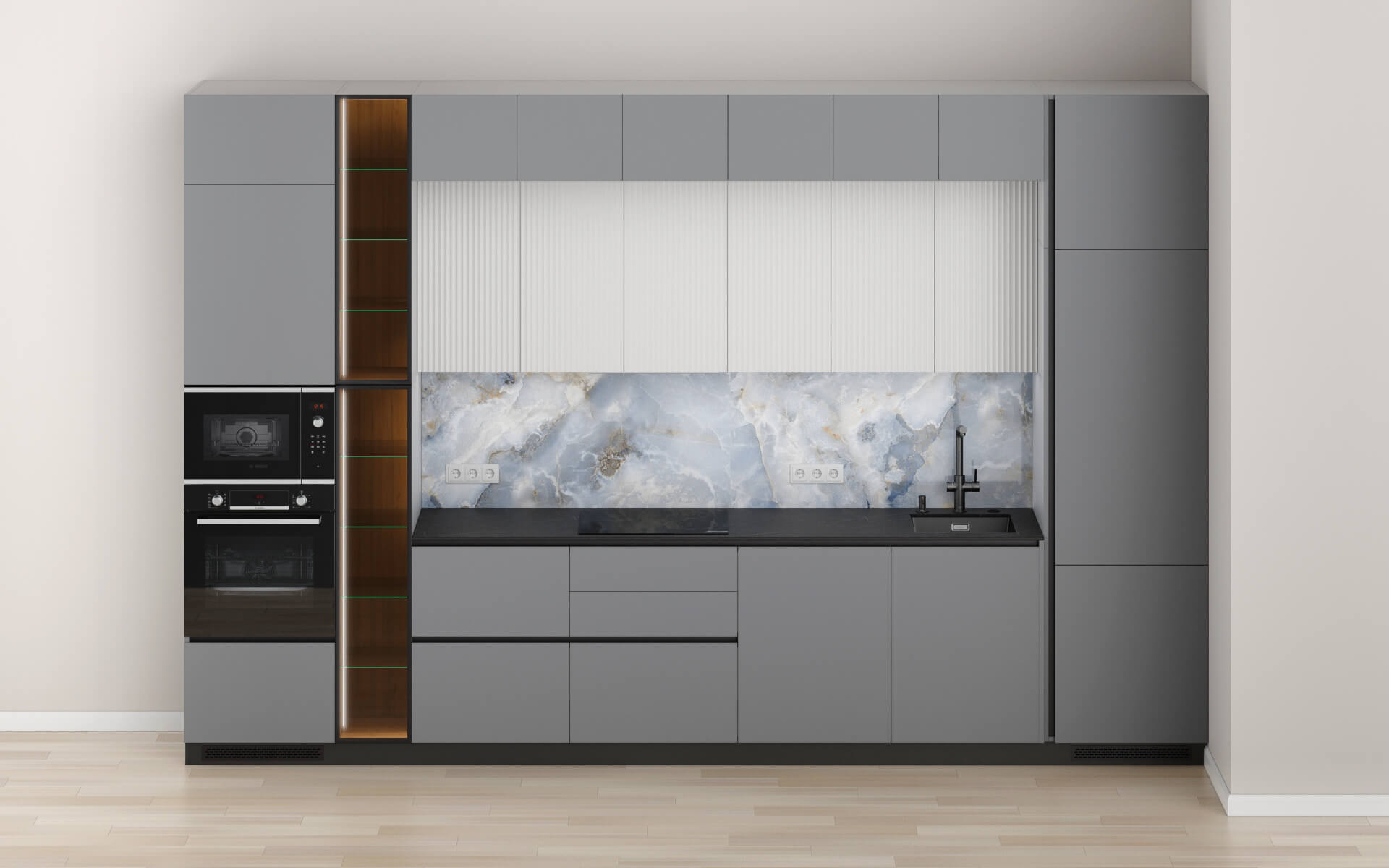 Kitchen Set 2 - 3D Model by madMIX