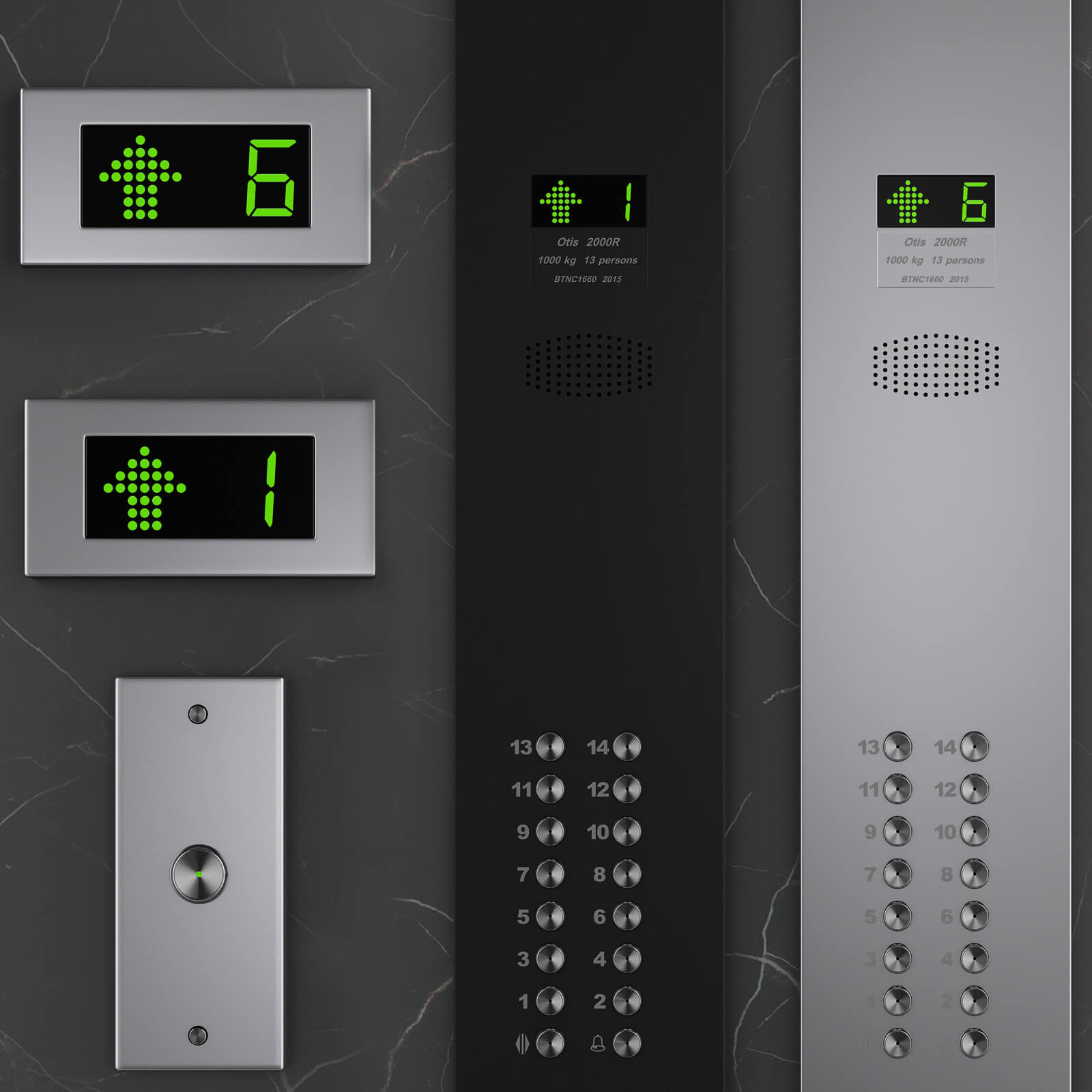 OTIS 2000 R Elevator - 3D Model by madMIX