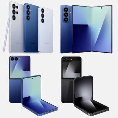 Samsung Galaxy Collection S25 and Flip and Fold 7 - 3D Model by madMIX