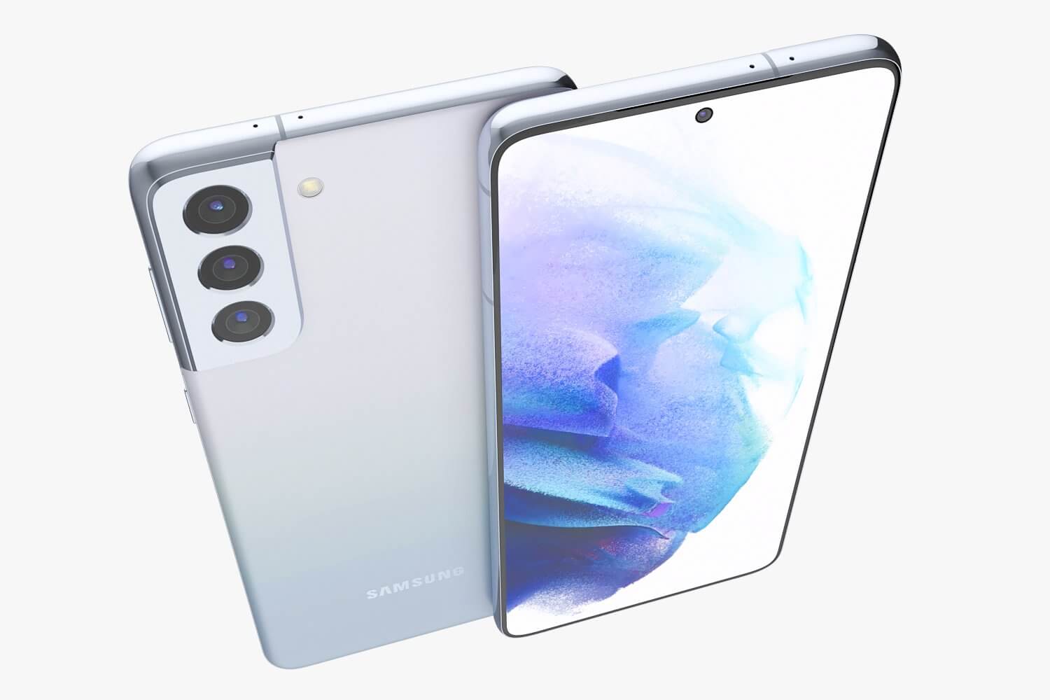 Samsung Galaxy S21 Plus Silver - 3D Model by madMIX