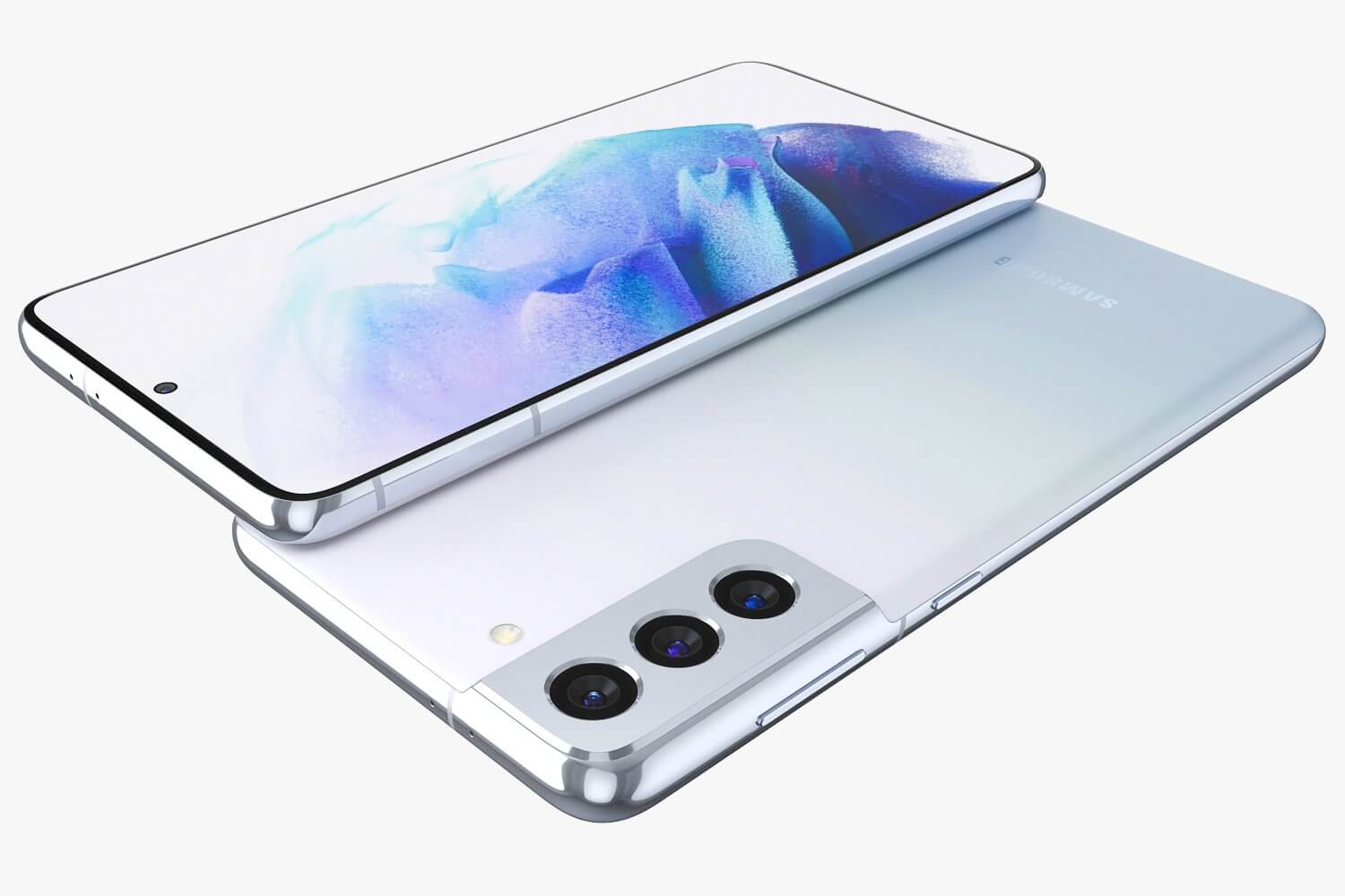 Samsung Galaxy S21 Plus Silver - 3D Model by madMIX