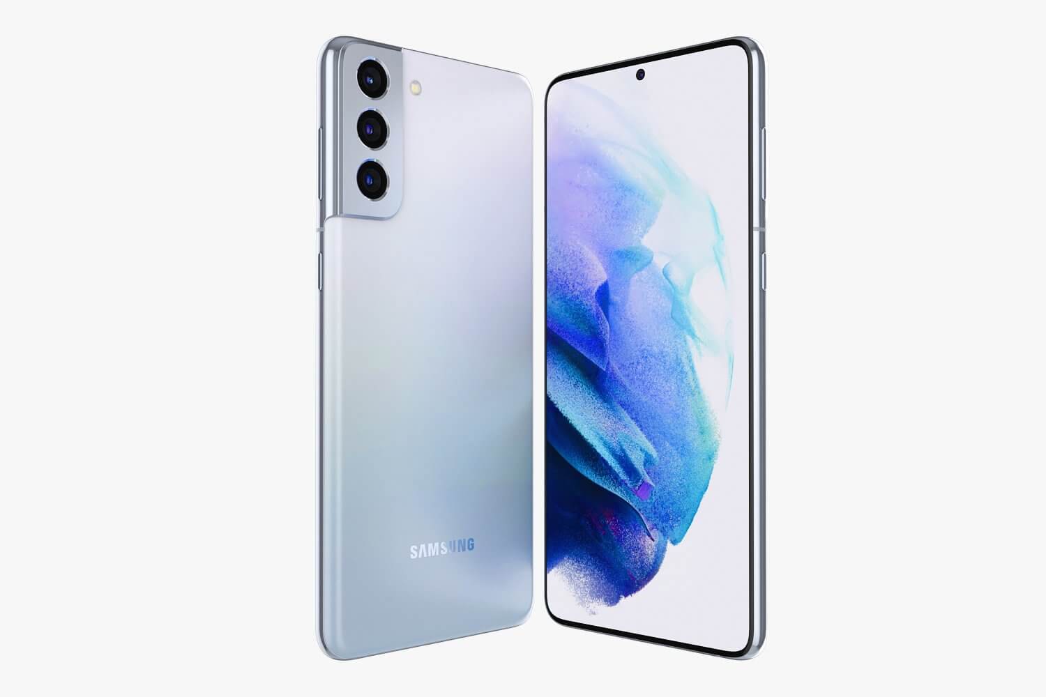 Samsung Galaxy S21 Plus Silver - 3D Model by madMIX