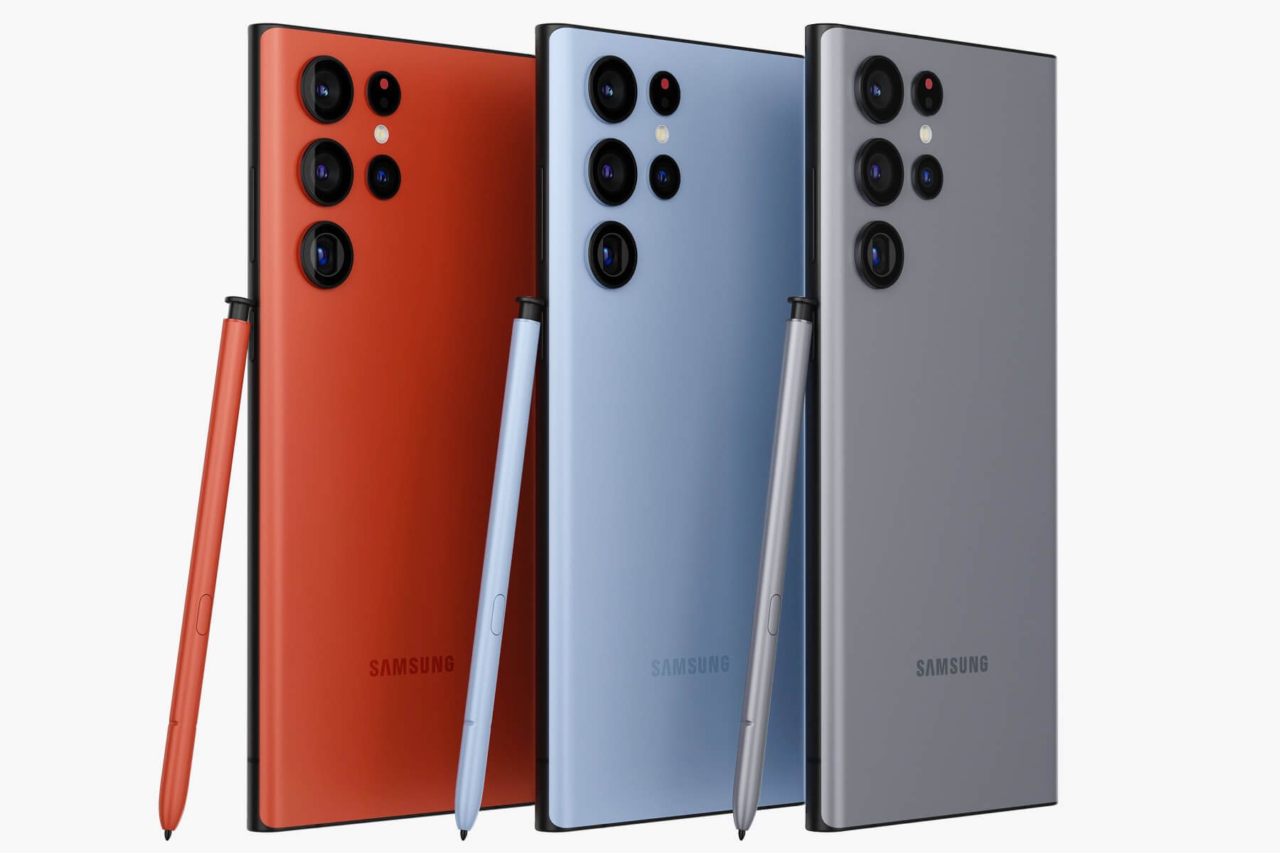 Samsung Galaxy S22 and S22 Plus and S22 Ultra All Colors - 3D Model by ...