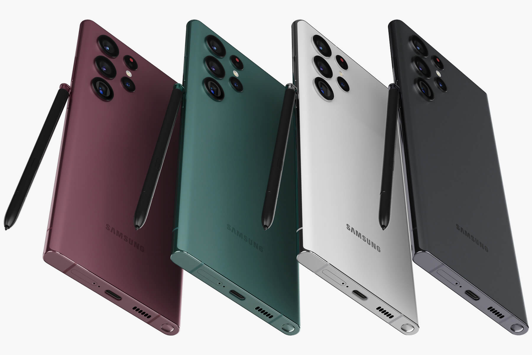 Samsung Galaxy S22 and S22 Plus and S22 Ultra All Colors - 3D Model by ...