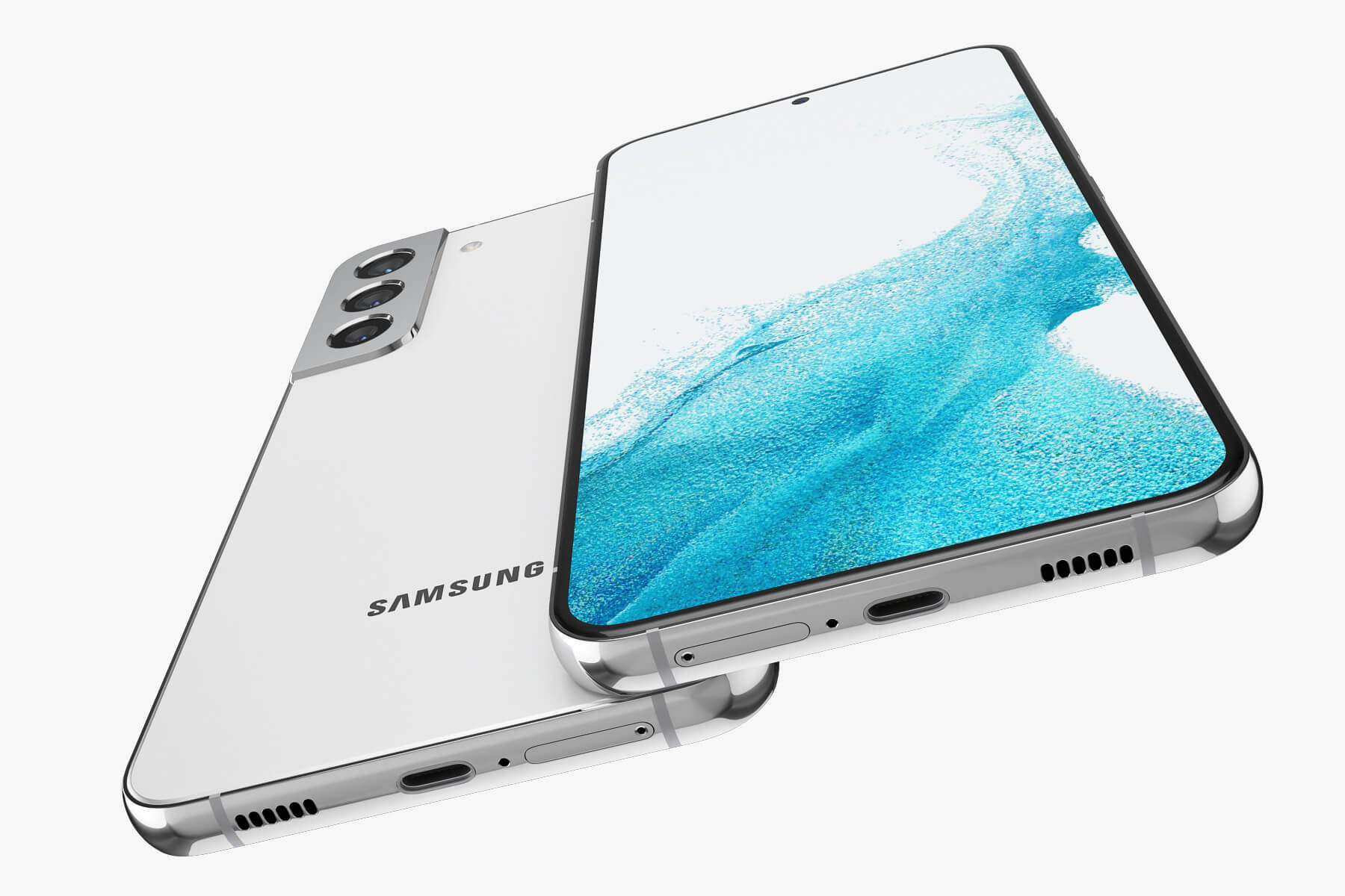 Samsung Galaxy S22 Plus White - 3D Model by madMIX