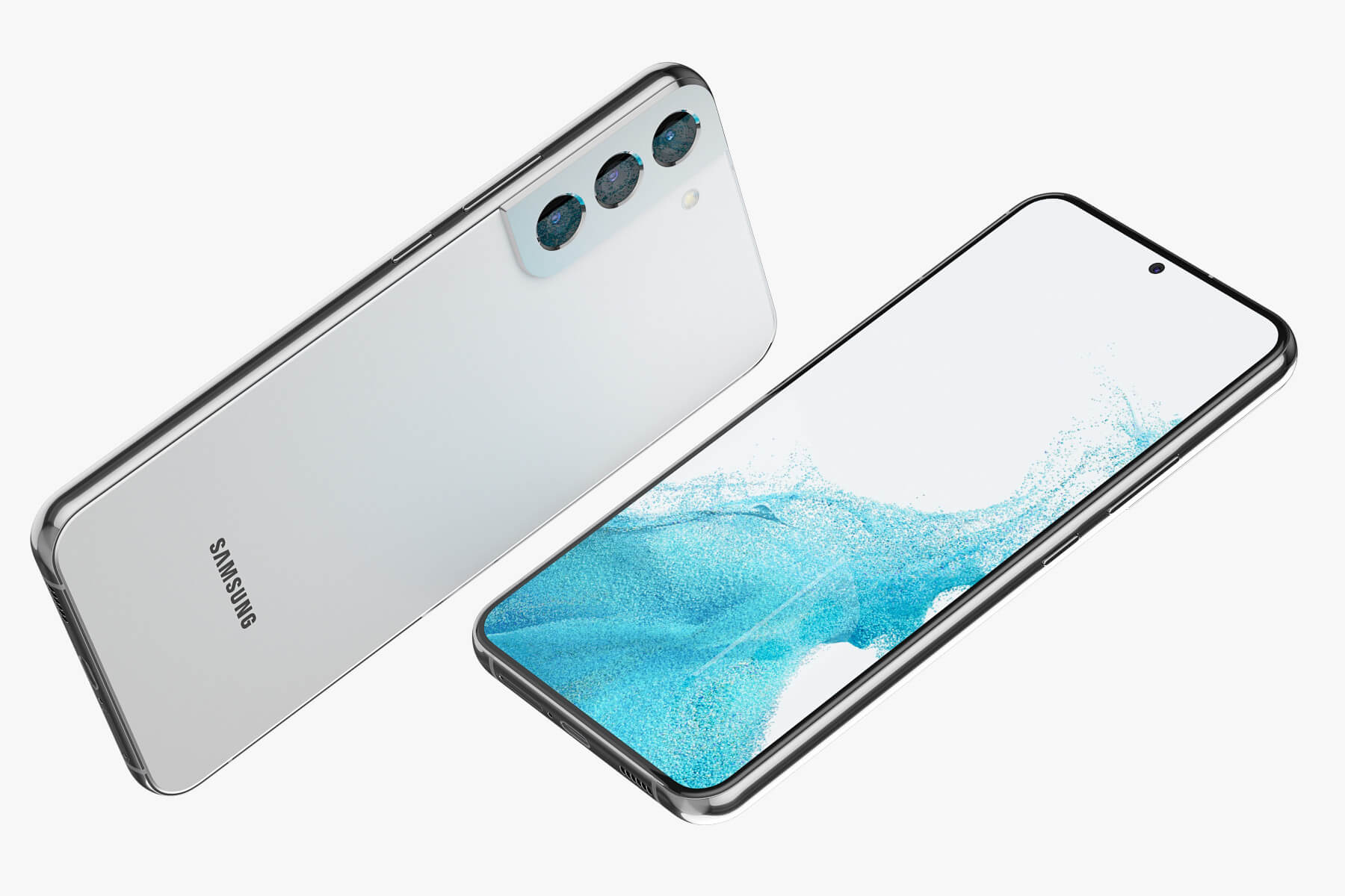 Samsung Galaxy S22 Plus White - 3D Model by madMIX