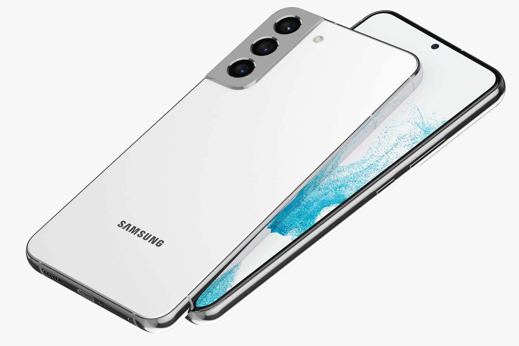 Samsung Galaxy S22 Plus White - 3D Model by madMIX