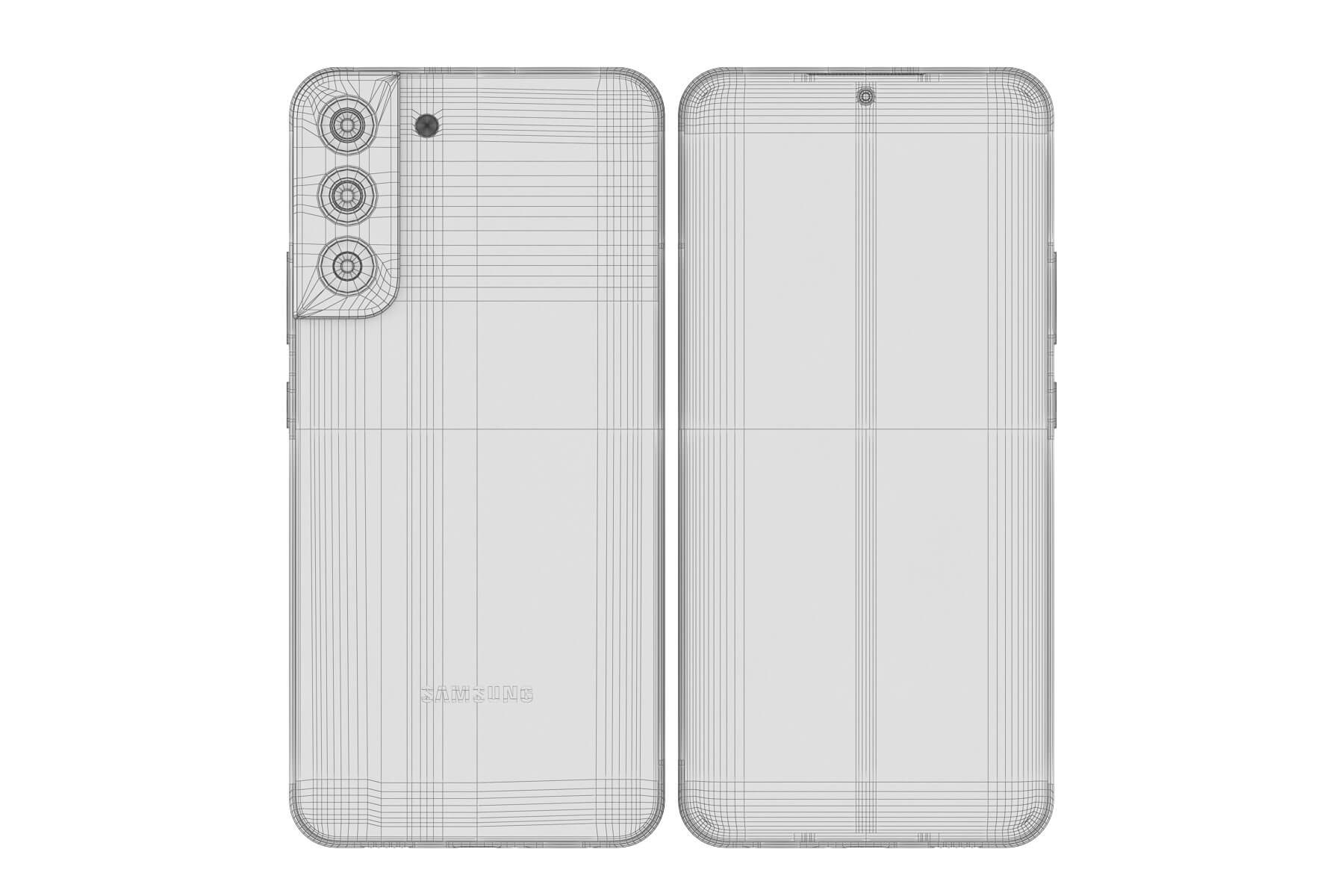 Samsung Galaxy S22 Plus White - 3D Model by madMIX