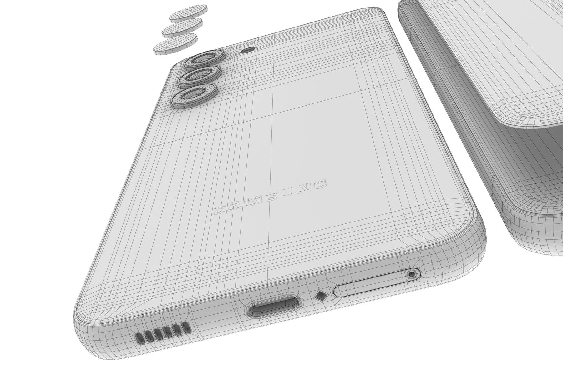 Samsung Galaxy S23, S23 Plus and S23 Ultra V1 - 3D Model by madMIX
