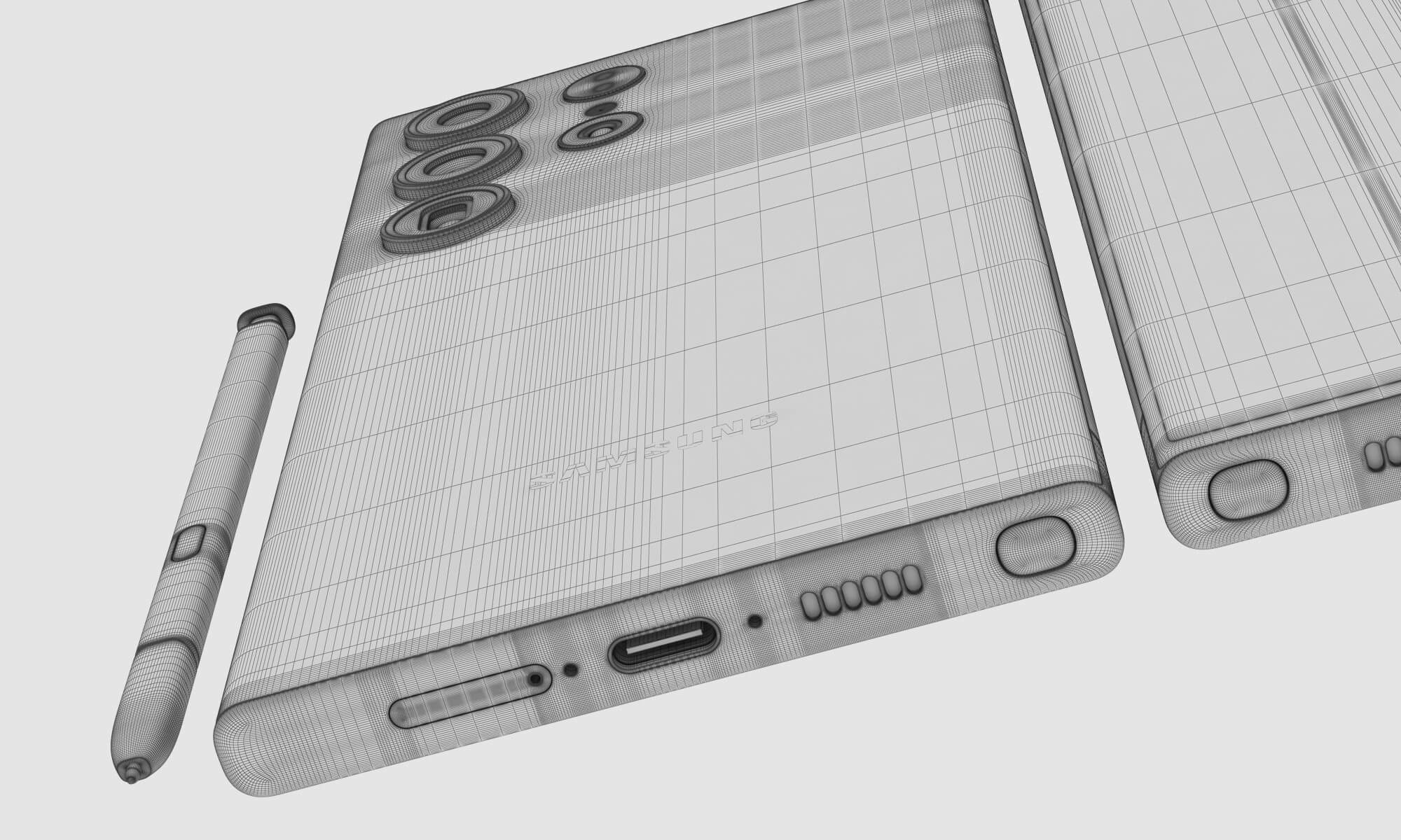 Samsung Galaxy S23, S23 Plus and S23 Ultra - 3D Model by madMIX