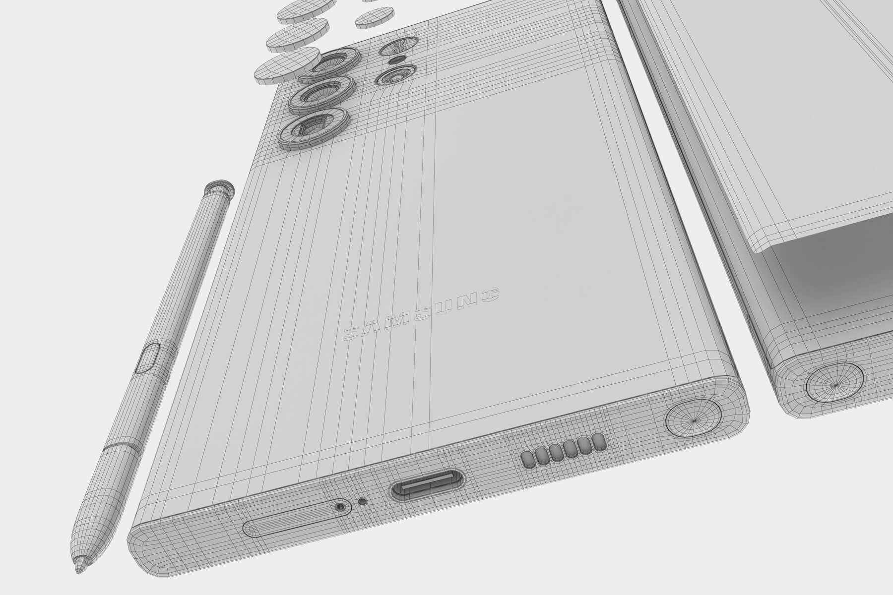 Samsung Galaxy S23 Ultra V1 - 3D Model by madMIX