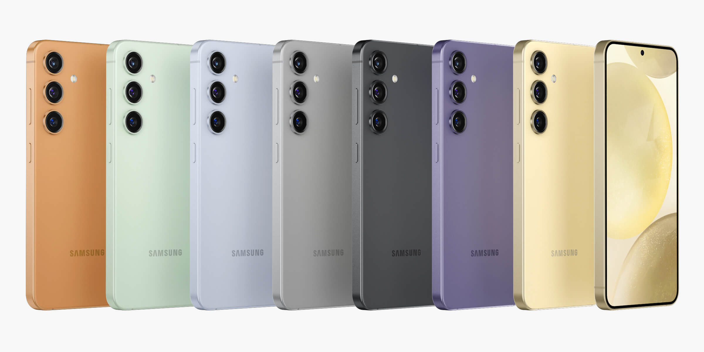 Samsung Galaxy S24 and S24 Plus and S24 Ultra All Colors - 3D Model by madMIX