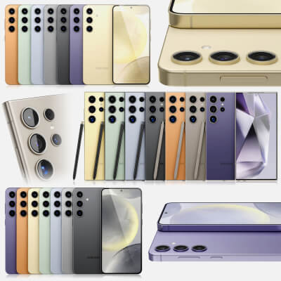 Samsung Galaxy S24 and S24 Plus and S24 Ultra All Colors - 3D Model by ...