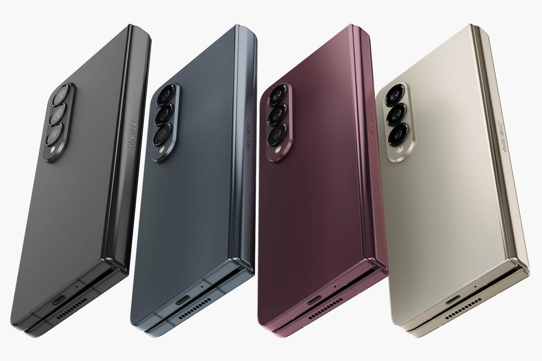 Samsung Galaxy Z Fold 4 All Colors - 3D Model by madMIX
