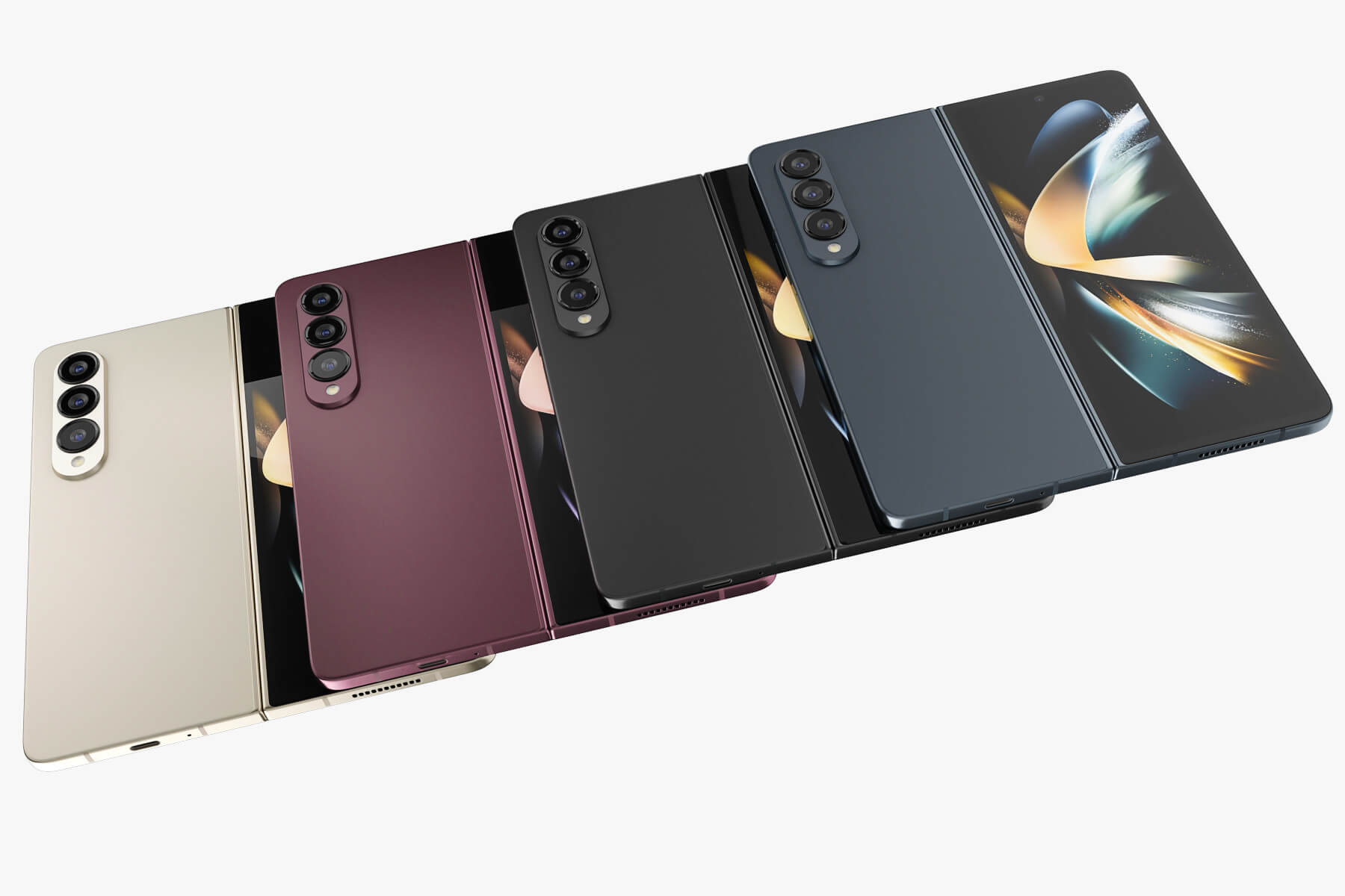 Samsung Galaxy Z Fold 4 All Colors - 3D Model by madMIX