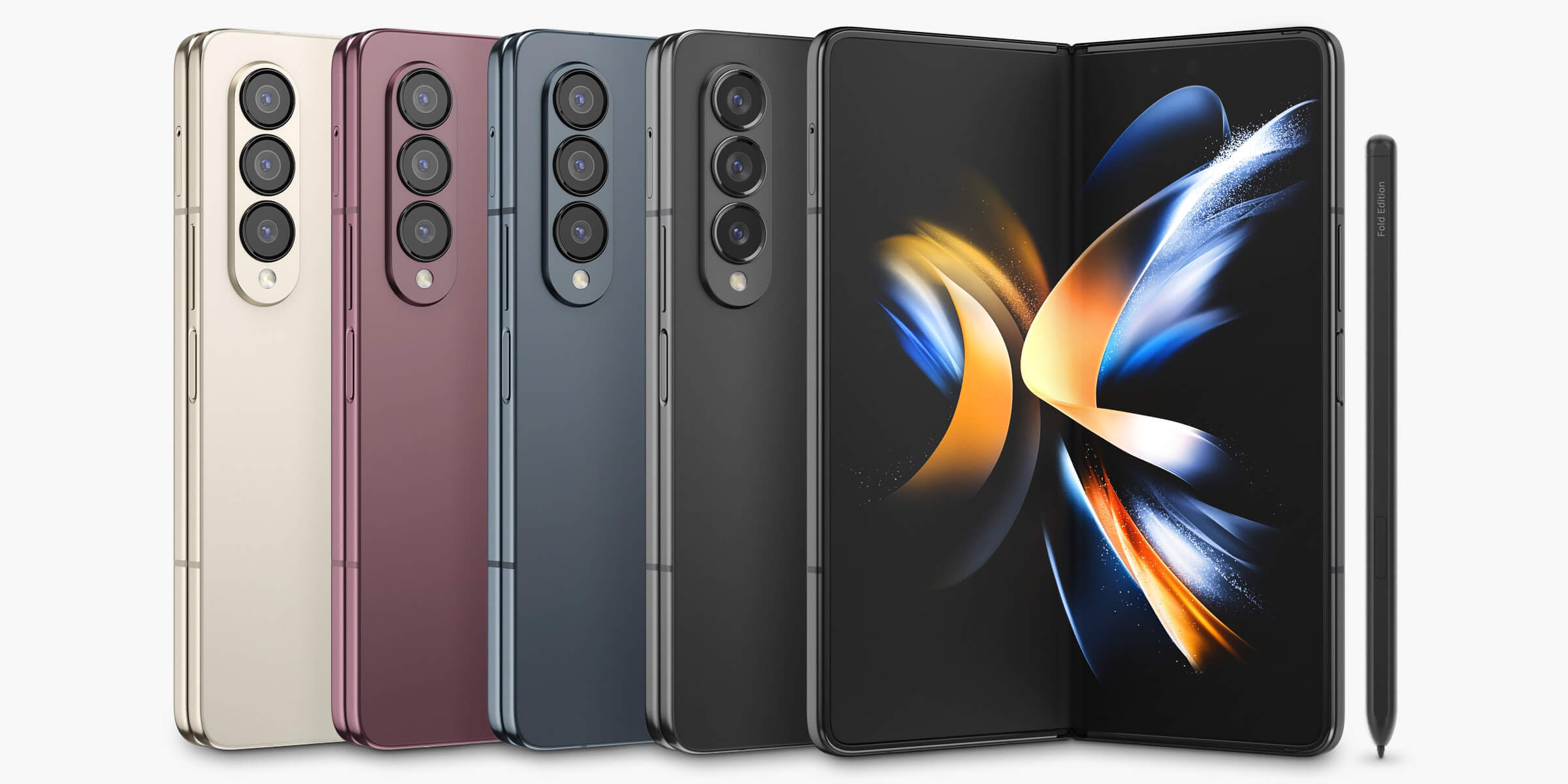 Samsung Galaxy Z Fold 4 All Colors - 3D Model by madMIX