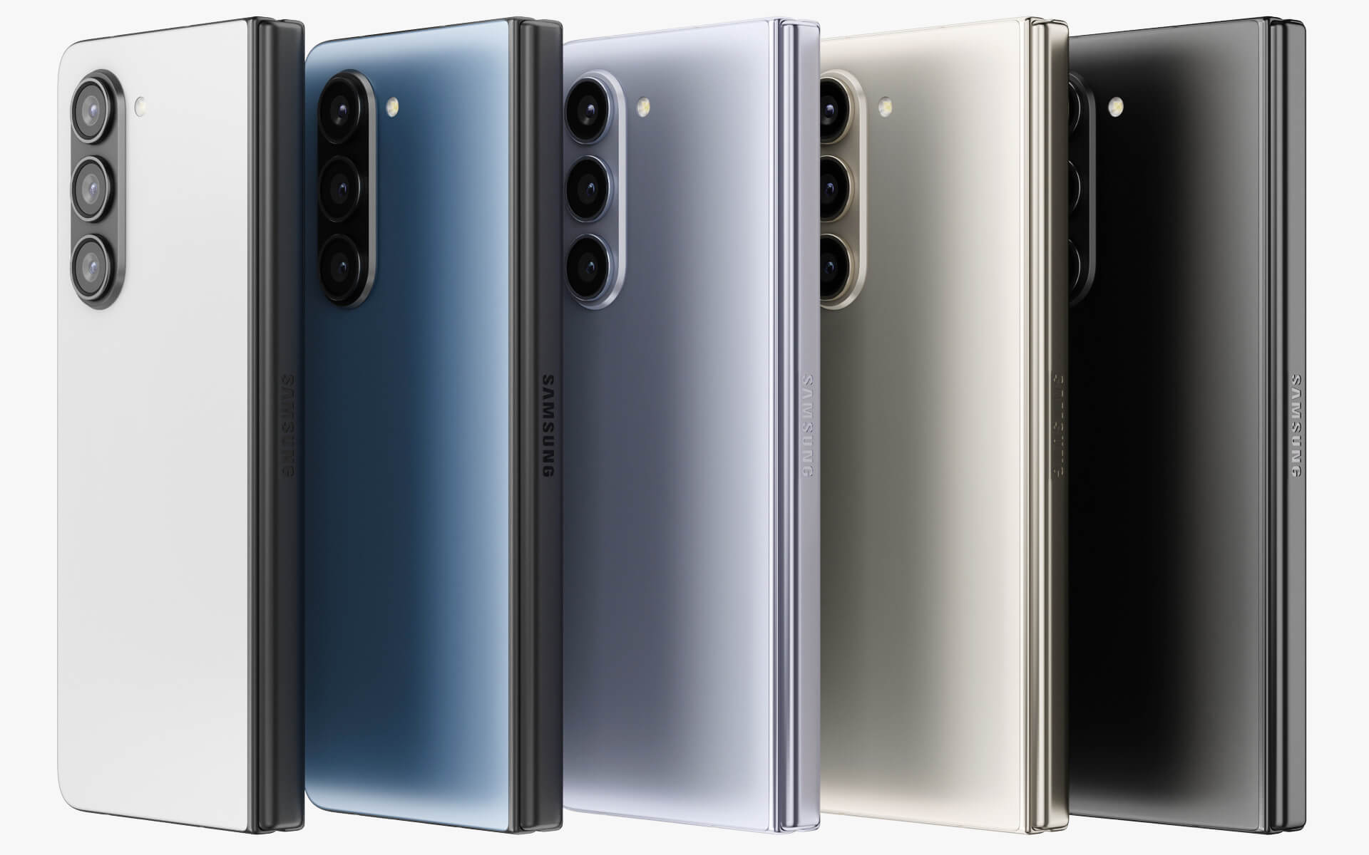 Samsung Galaxy Z Fold 5 All Colors - 3D Model by madMIX