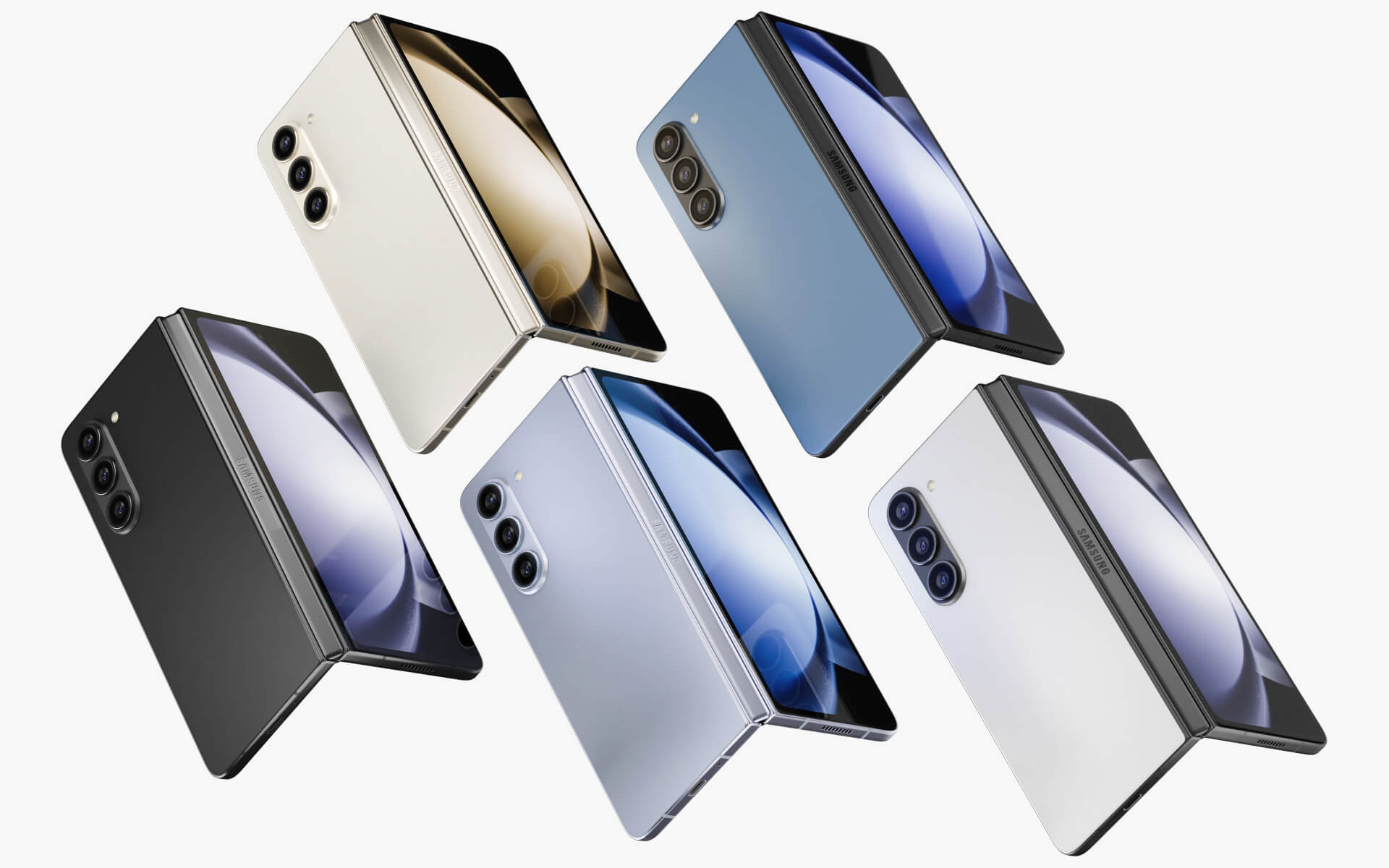 Samsung Galaxy Z Fold 5 All Colors - 3D Model by madMIX