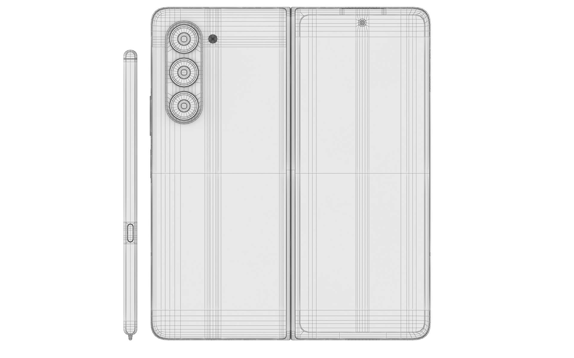 Samsung Galaxy Z Fold 5 All Colors - 3D Model by madMIX