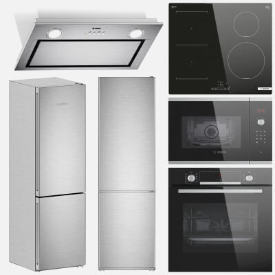 Set of Bosch Kitchen Appliances - 3D Model by madMIX