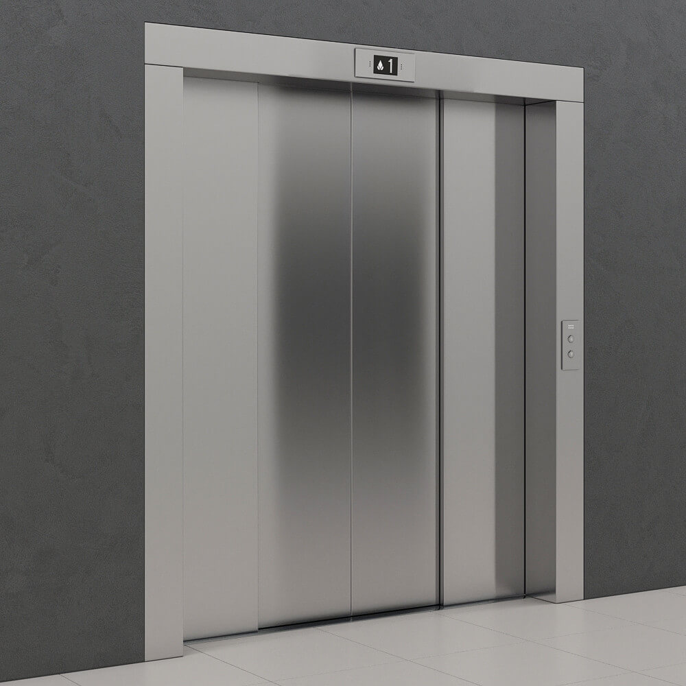 Set of Doors for Elevators Kone - 3D Model by madMIX