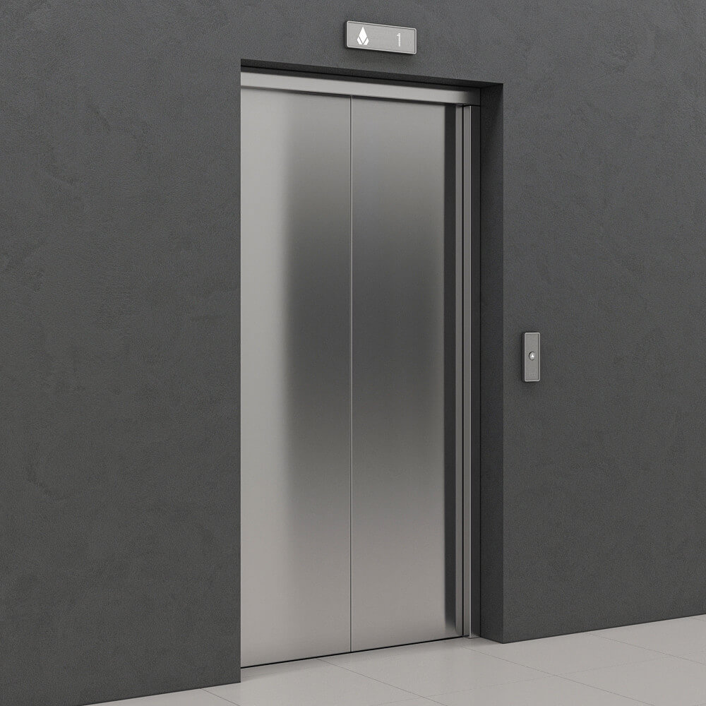 Set of Doors for Elevators Kone - 3D Model by madMIX