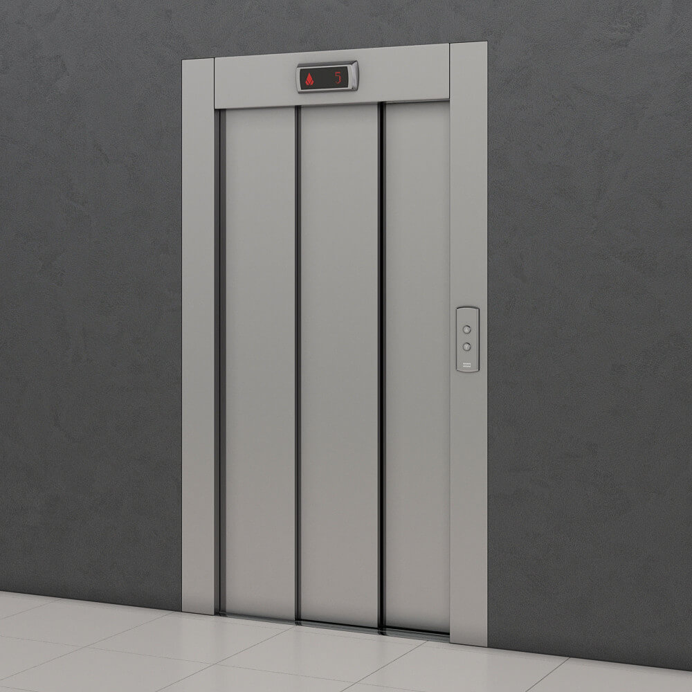Set of Doors for Elevators Kone - 3D Model by madMIX