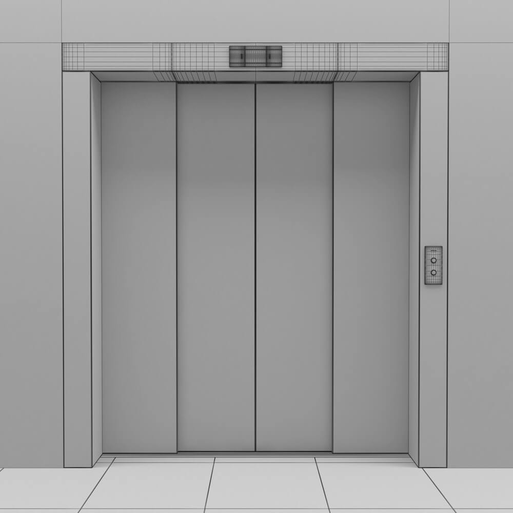 Set of Doors for Elevators Kone - 3D Model by madMIX