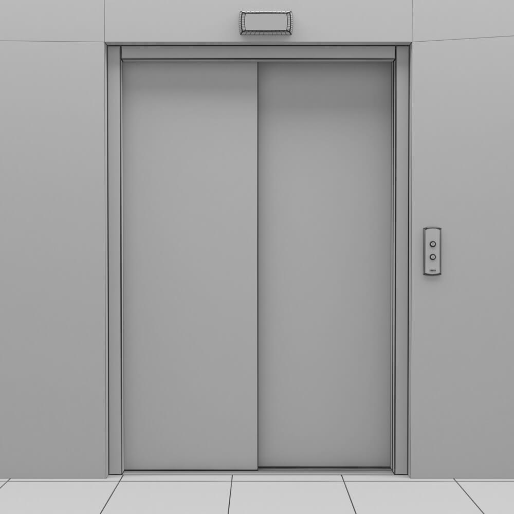 Set of Doors for Elevators Kone - 3D Model by madMIX