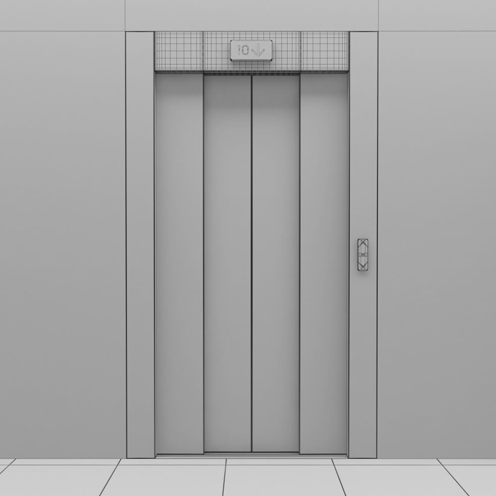 Set of Doors for Elevators Kone - 3D Model by madMIX