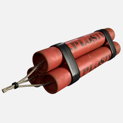 Dynamite 3D Model by Madson Studio