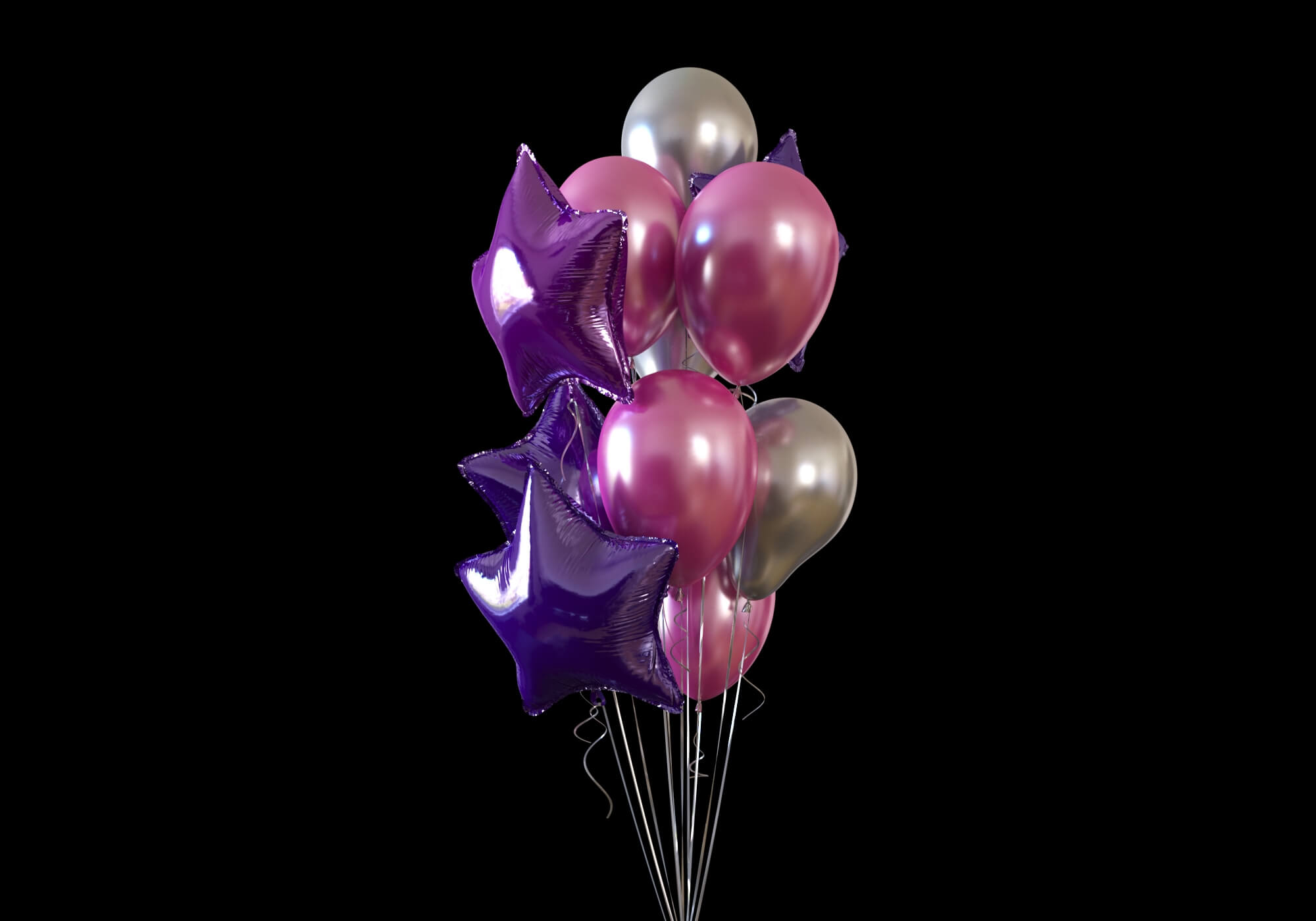 Helium Balloons - 3D Model by Madson Studio