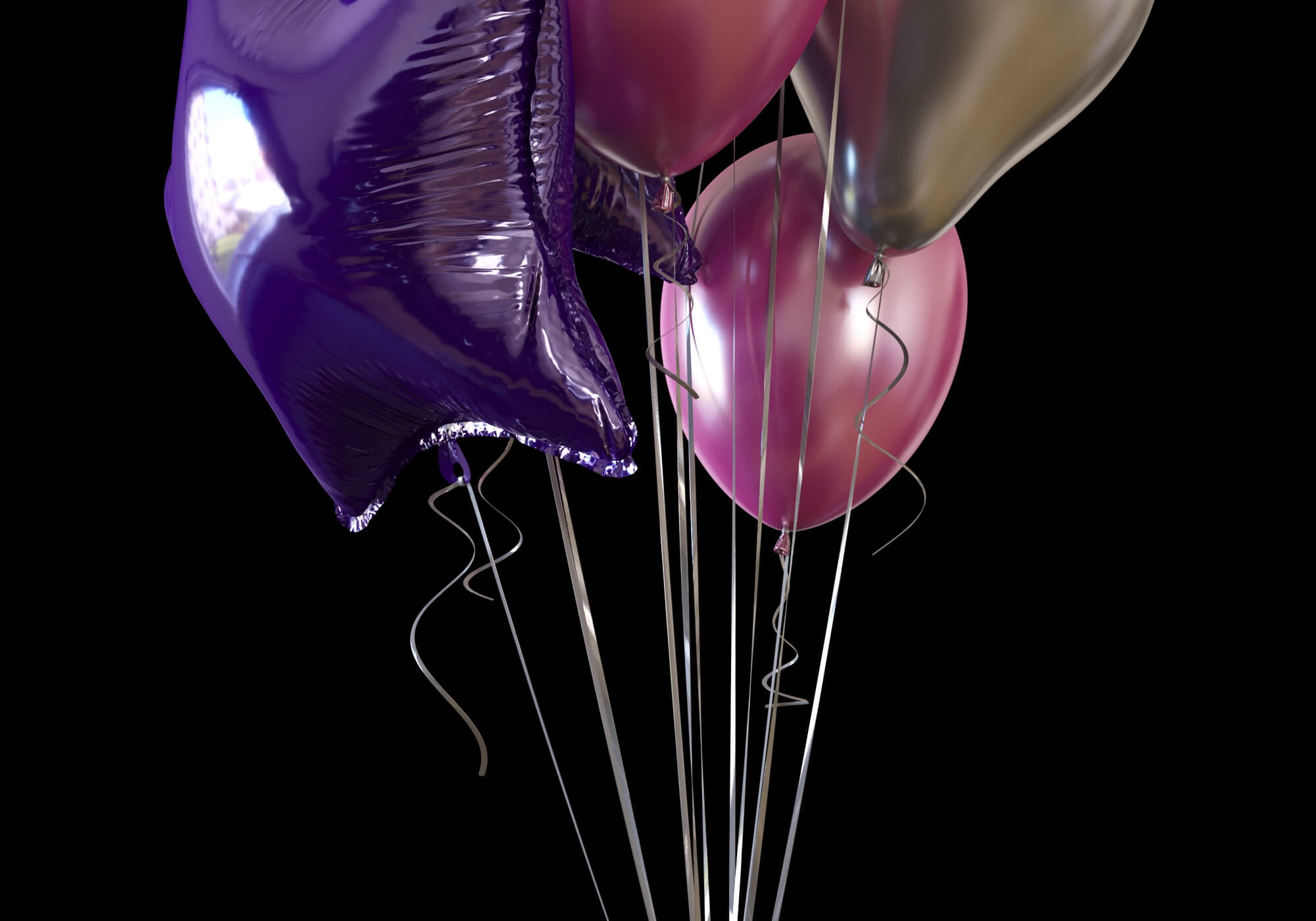 Helium Balloons - 3D Model by Madson Studio