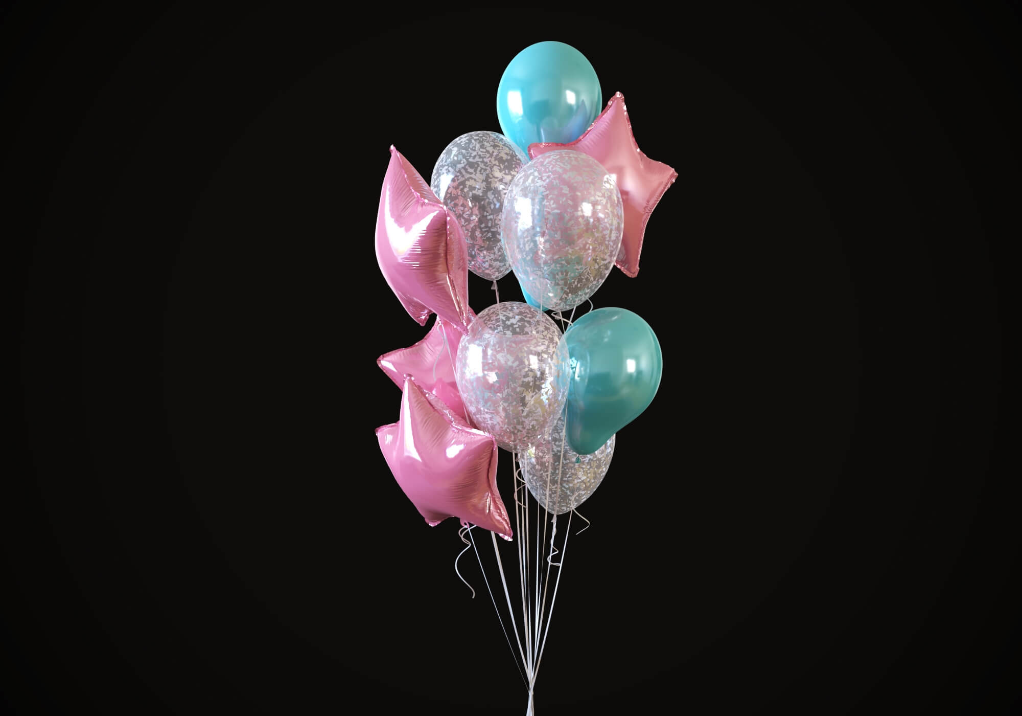 Helium Balloons - 3D Model by Madson Studio