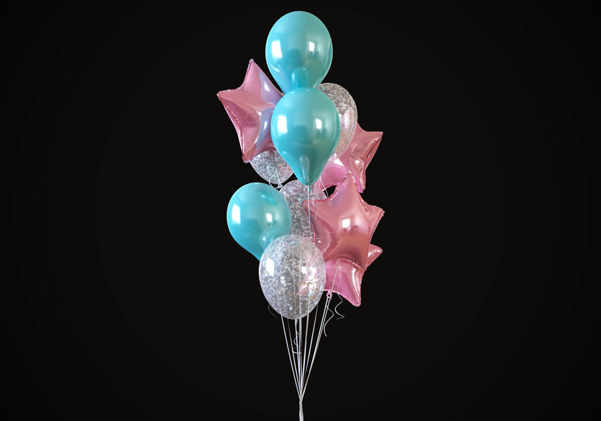 Helium Balloons - 3D Model by Madson Studio