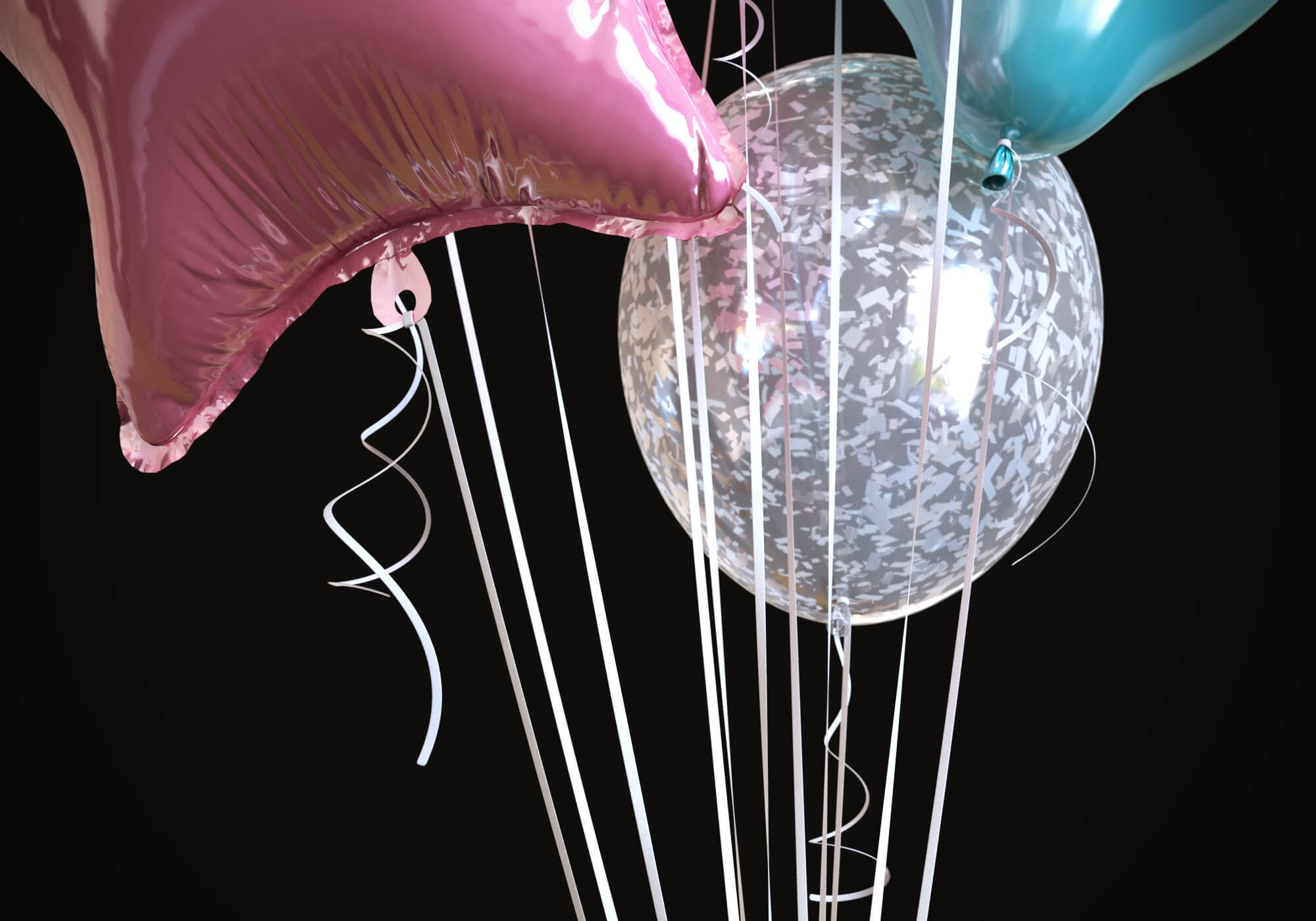 Helium Balloons - 3D Model by Madson Studio