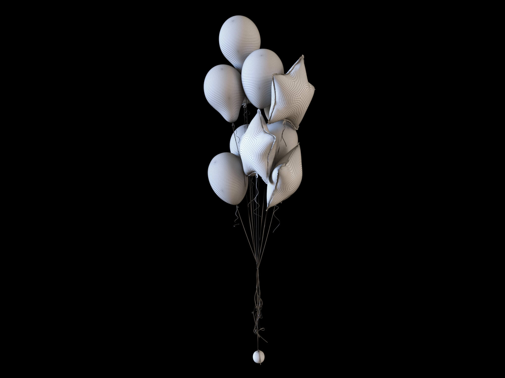 Helium Balloons - 3D Model by Madson Studio