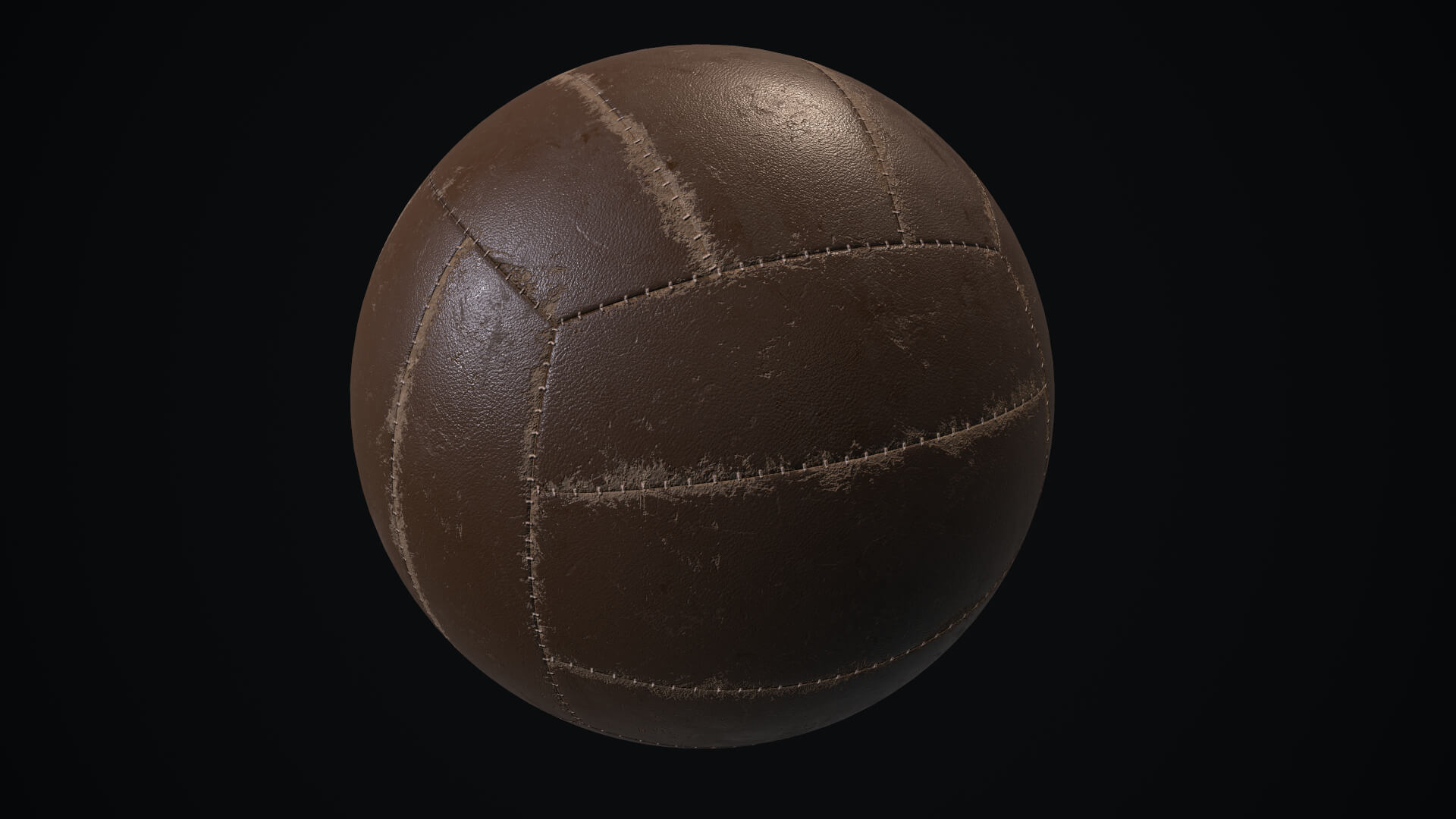 Vintage Volleyball Ball - 3D Model by Madson Studio