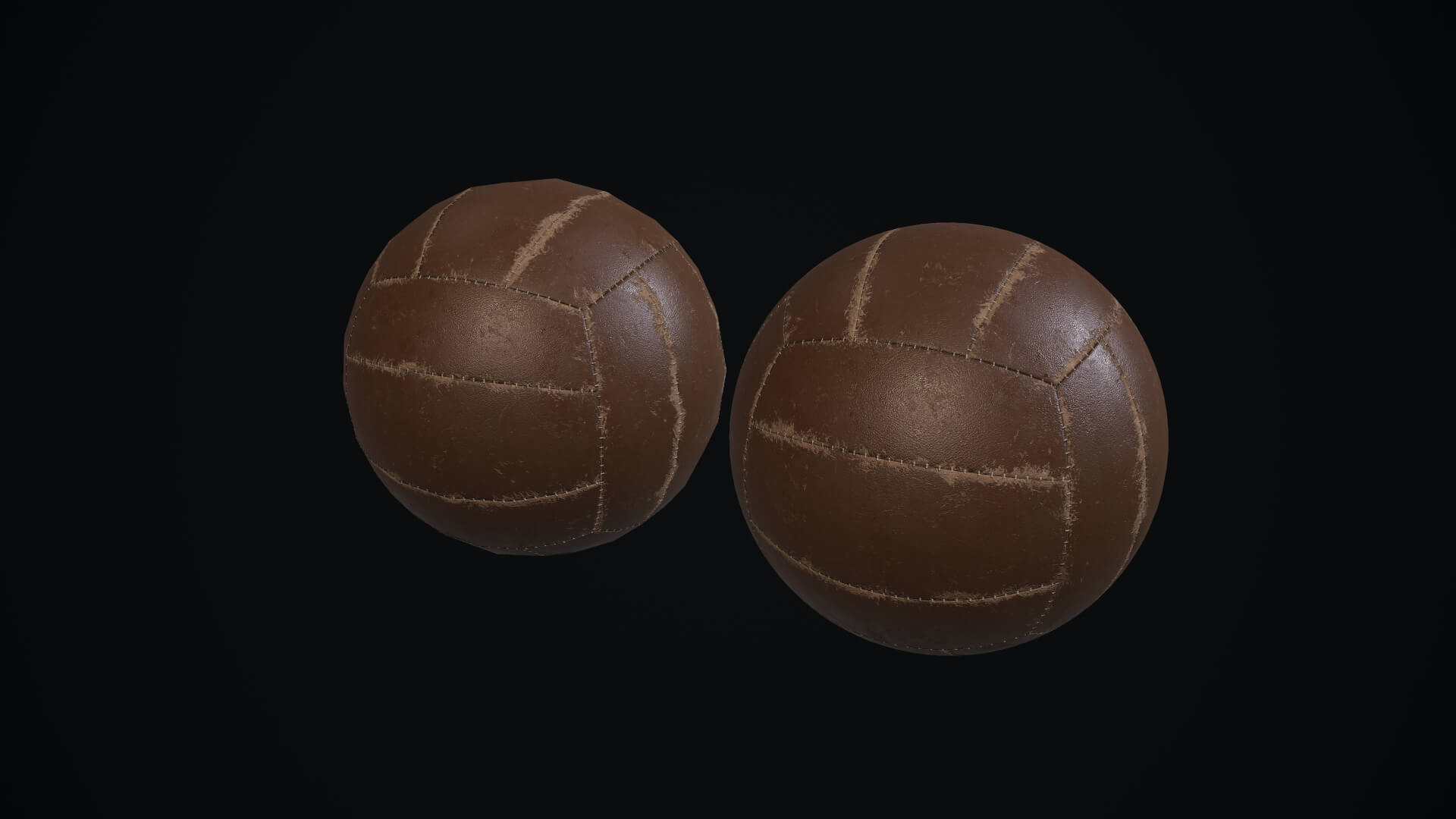 Vintage Volleyball Ball - 3D Model by Madson Studio