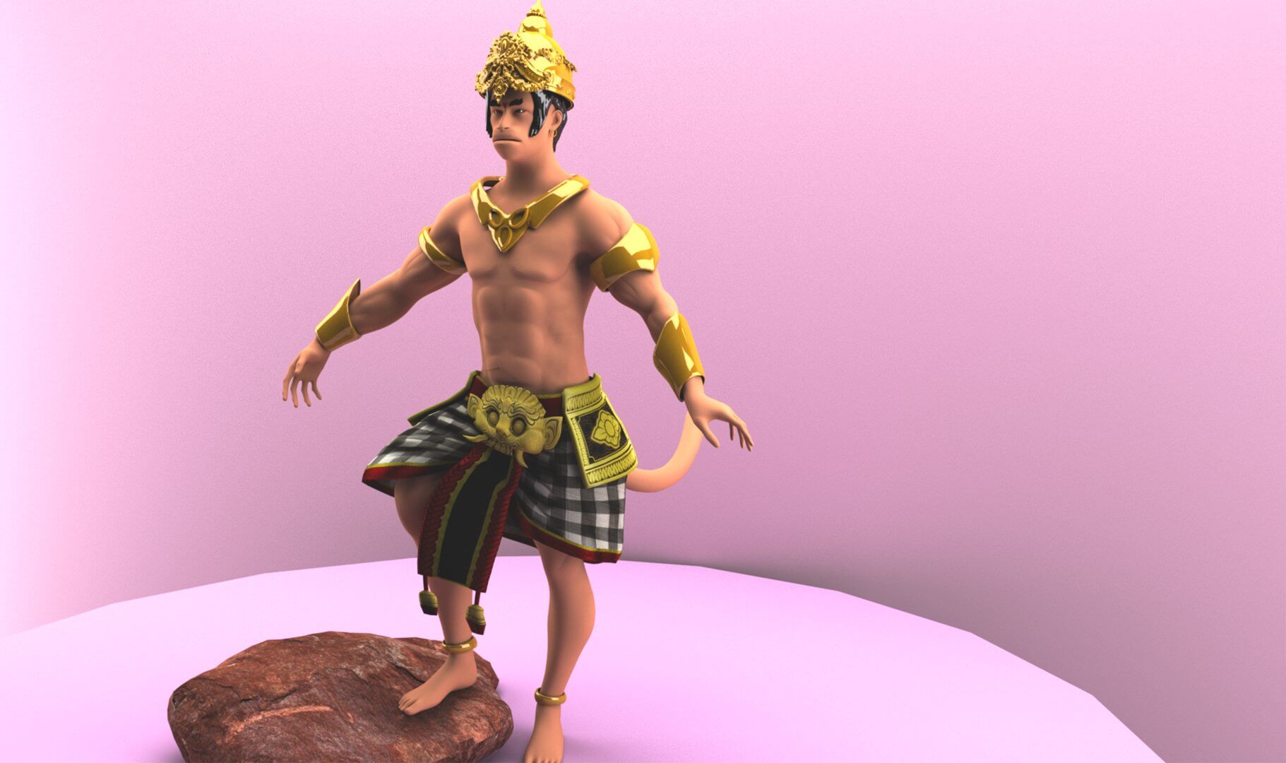 Angad Character From Ramayn - 3D Model by mafialife01