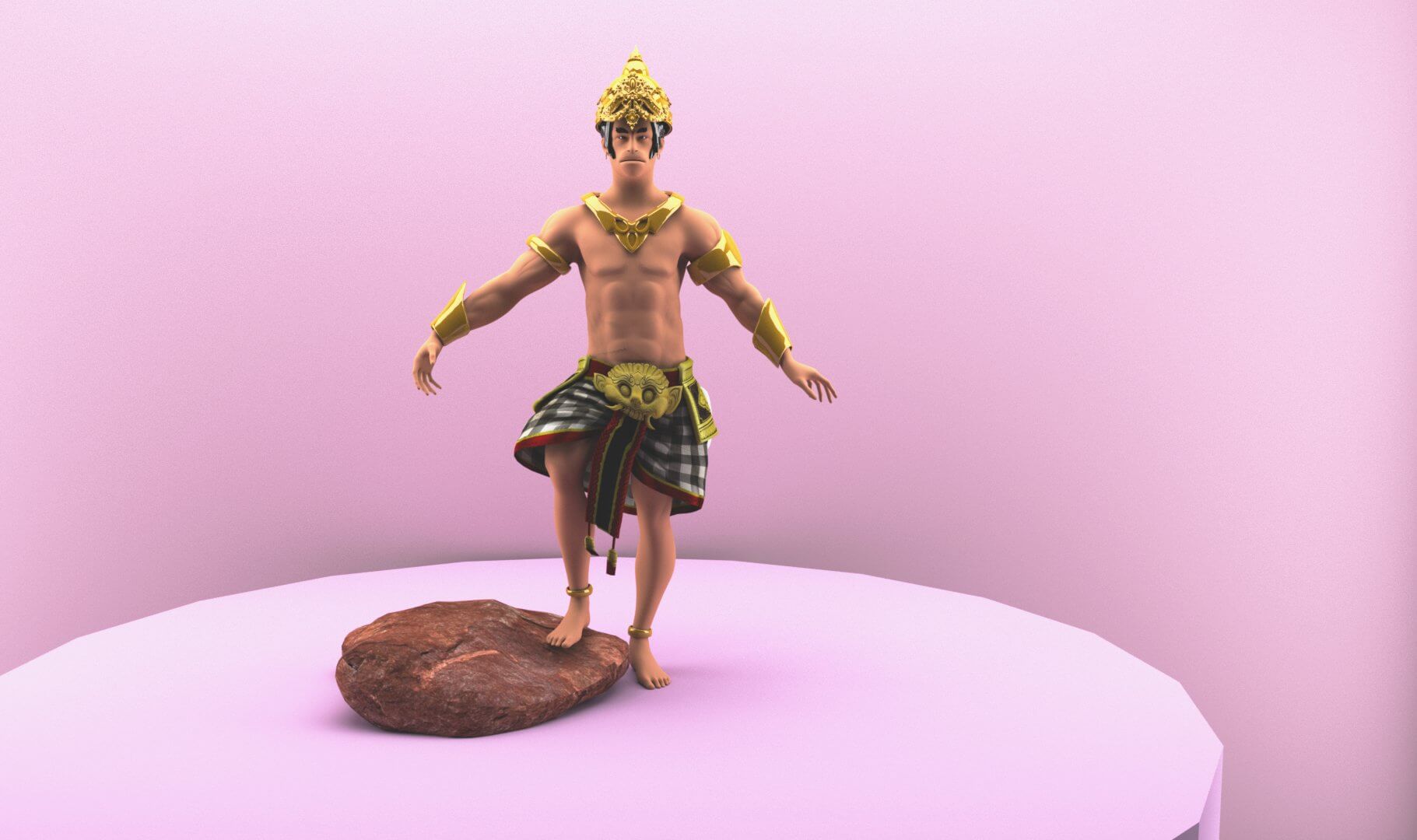 Angad Character From Ramayn - 3D Model by mafialife01