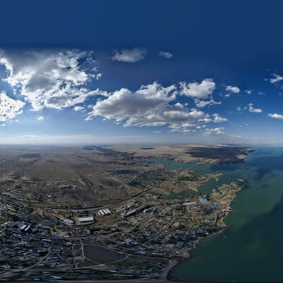 1000 Meters Above Konaev City, Aerial Survey HDRI - HDR Image by maga_av