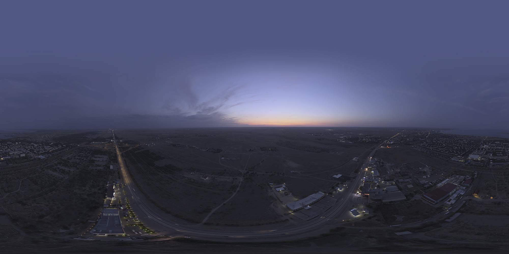 Evening Aerial Survey HDRI Panorama - HDR Image by maga_av