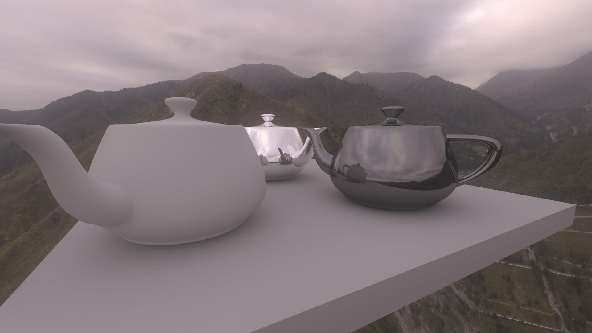 Ice Rink and Dam in The Mountains Aerial Survey HDRI Panoram - HDR ...