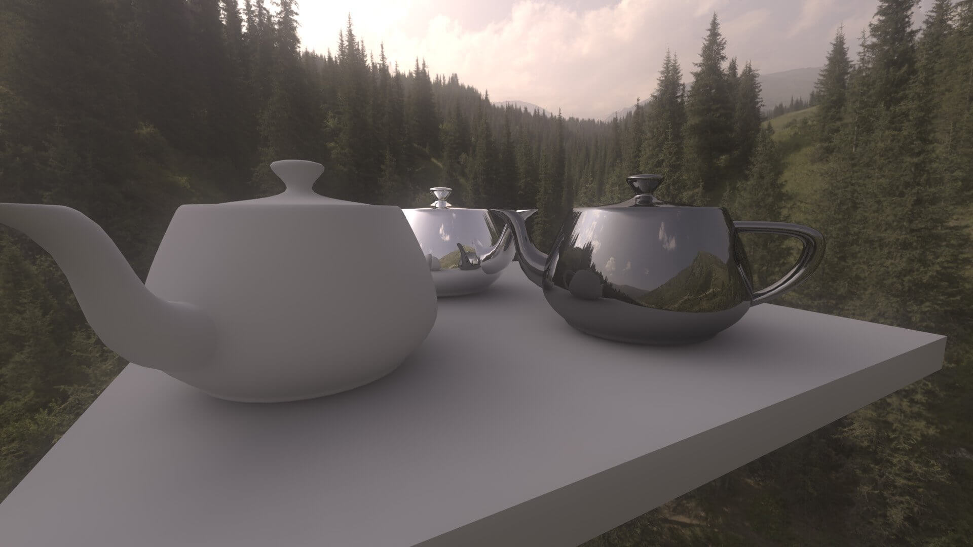 Waterfall in The Mountains Aerial Survey HDRI Pano - HDR Image by maga_av