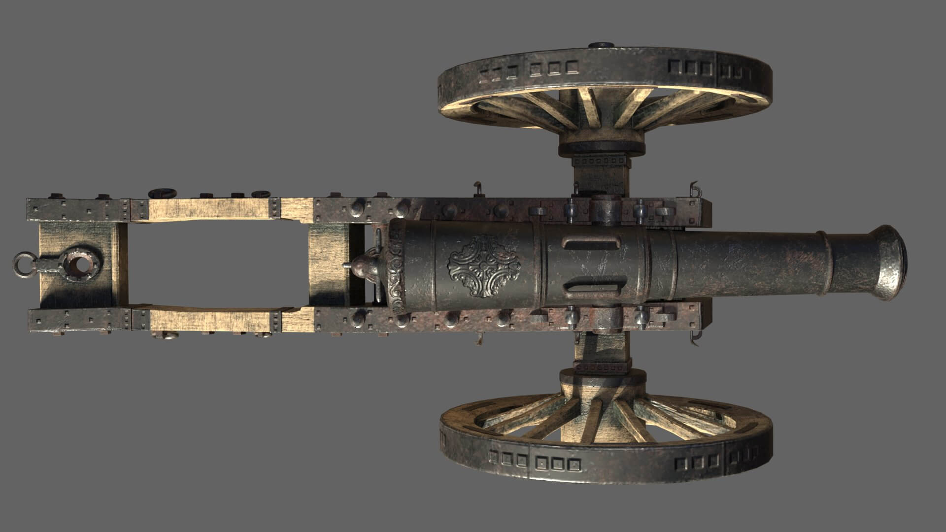 12 Pound Cannon Armstrong Design- M1736 Bundle by MagicCGIStudios