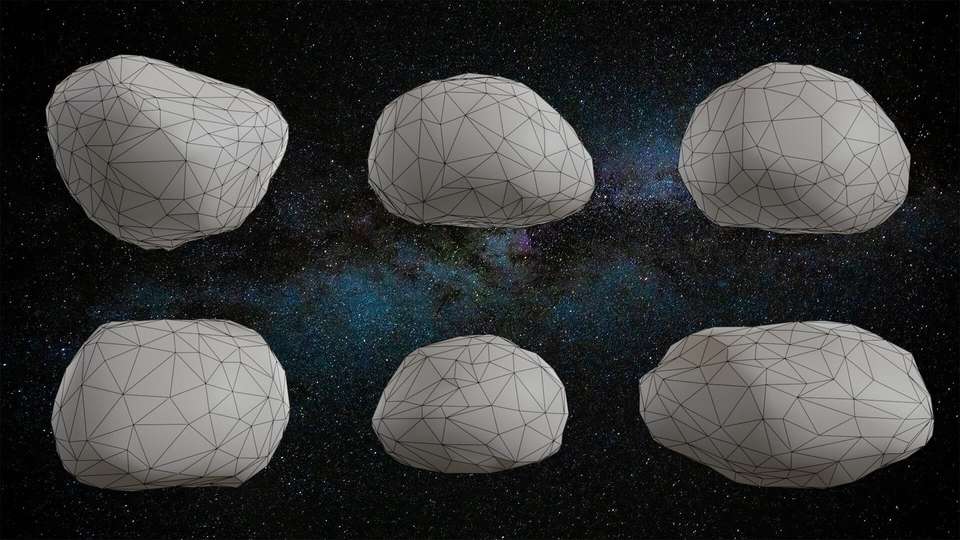 Asteroid Asset Pack - Free 3D Model by MagicCGIStudios